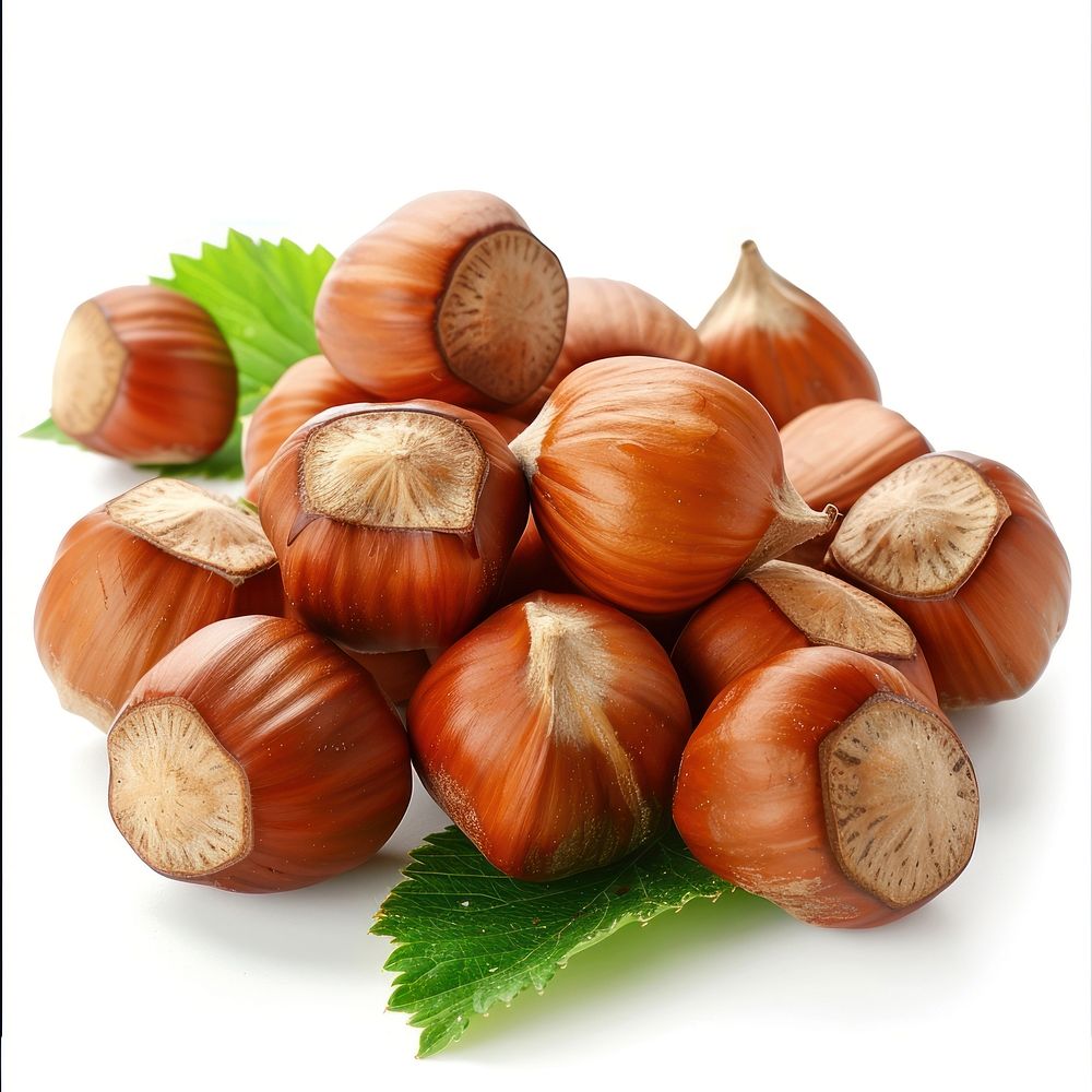 Fresh hazelnuts with green leaves | Free Photo - rawpixel