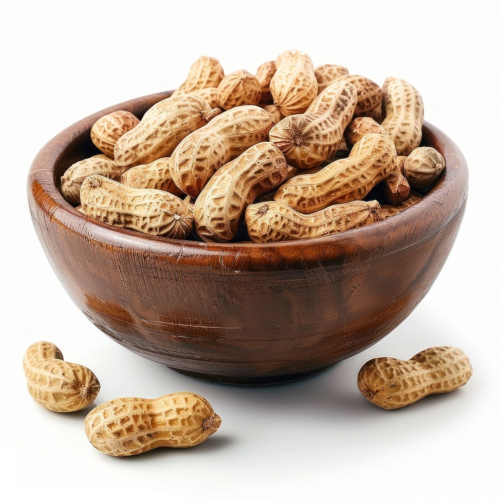 Fresh peanuts in wooden bowl | Free Photo - rawpixel