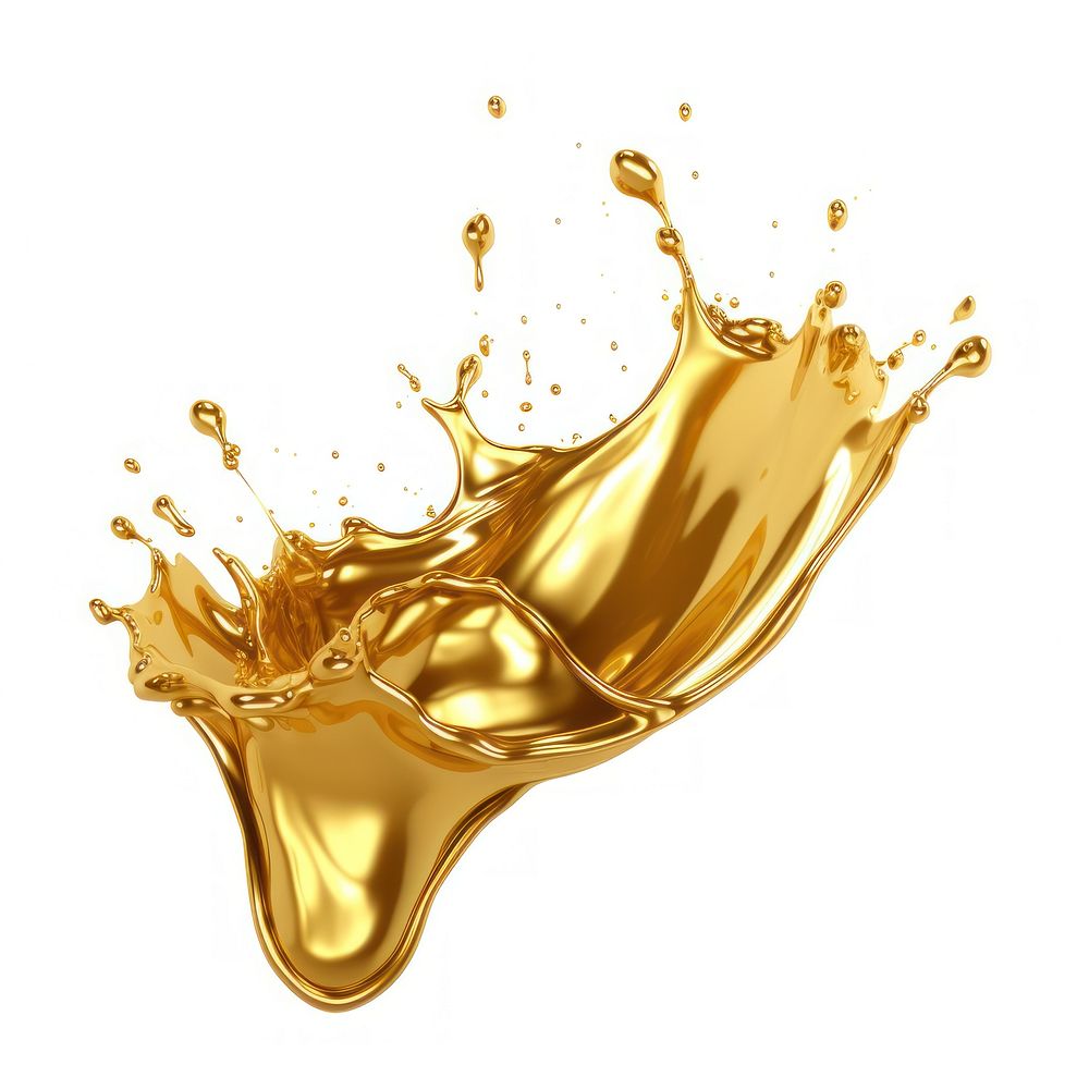 Golden liquid splash dynamic illustration | Free Photo - rawpixel