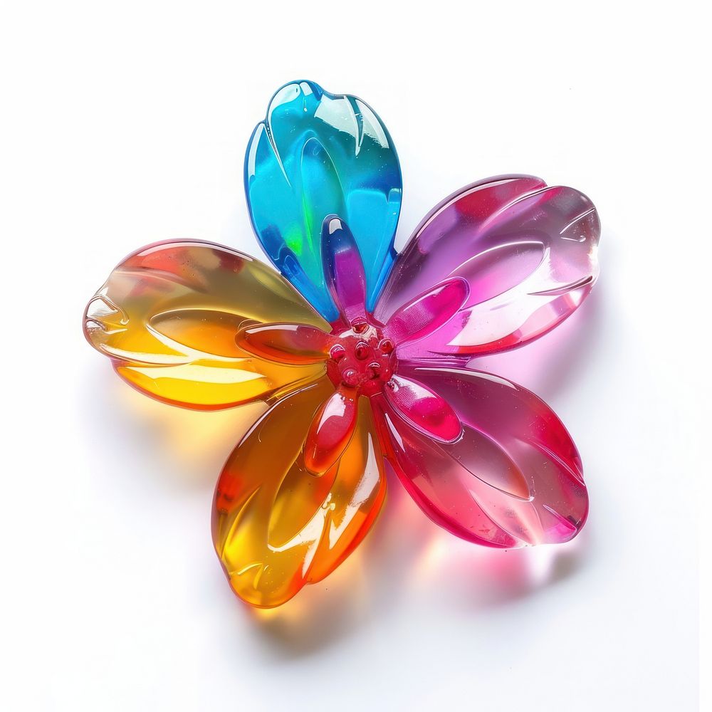 Colorful translucent flower decoration | Free Photo - rawpixel