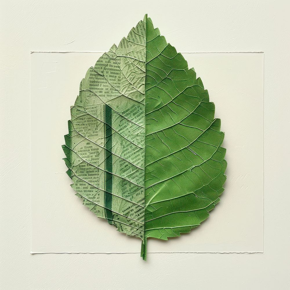 Leaf, paper, green, nature, art | Free Photo Illustration - rawpixel