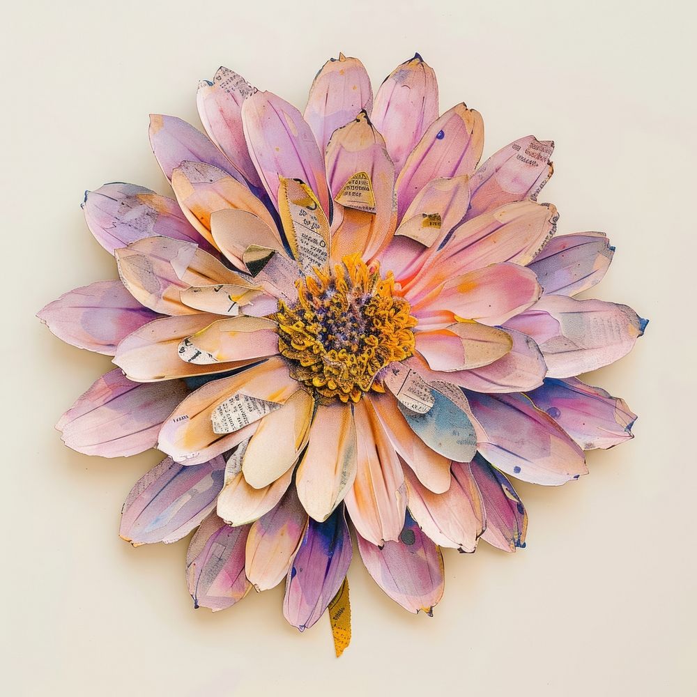 Colorful flower with paper petals | Free Photo Illustration - rawpixel