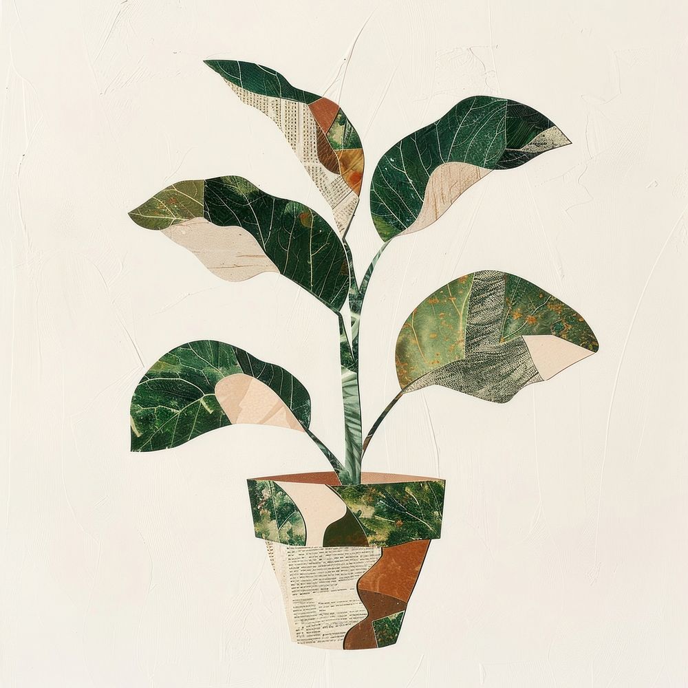 Collage plant art illustration | Free Photo Illustration - rawpixel