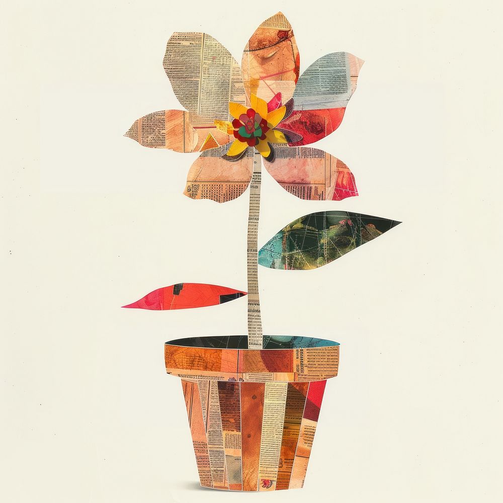 Colorful flower collage illustration | Free Photo Illustration - rawpixel