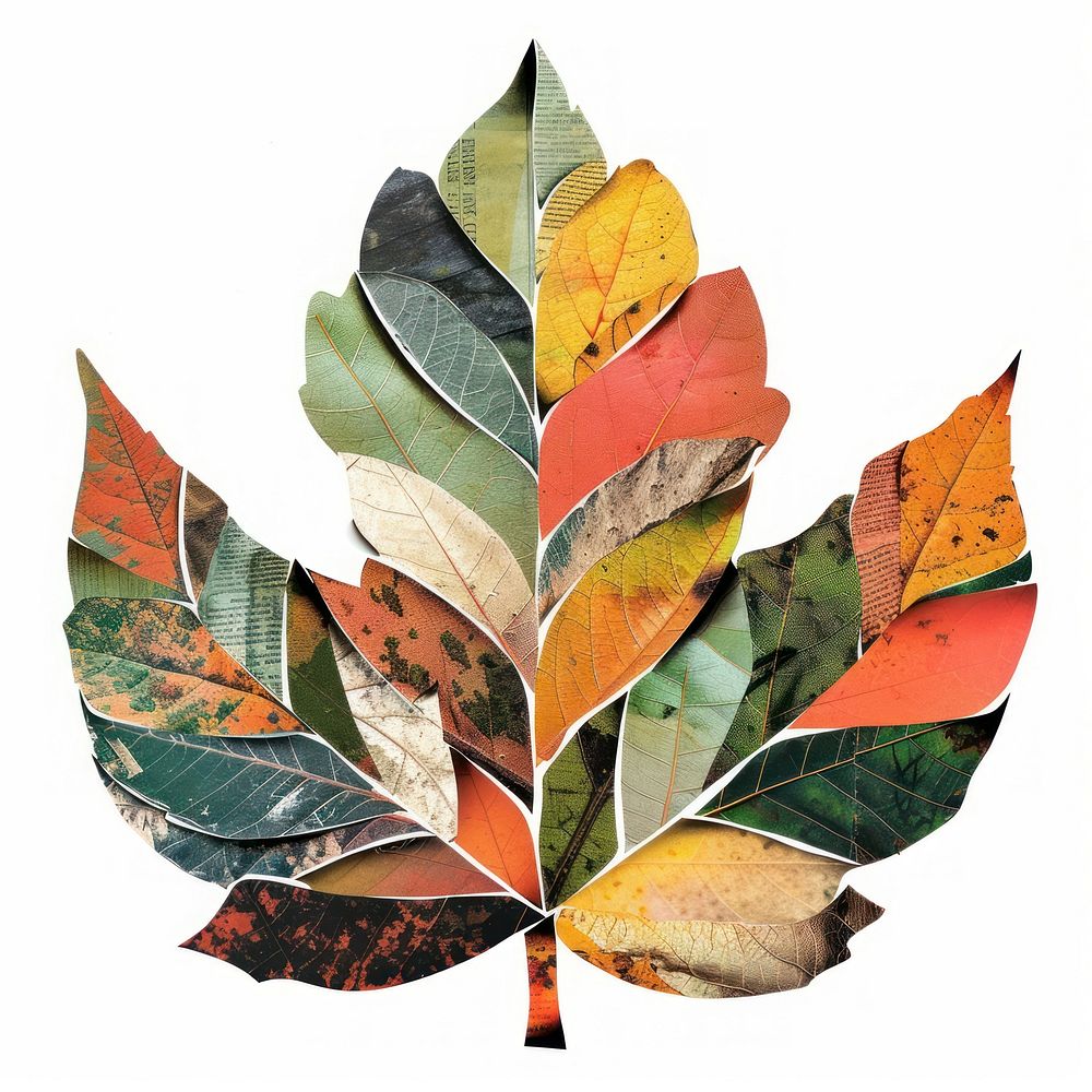 Autumn leaf shape collage cutouts | Free Photo Illustration - rawpixel