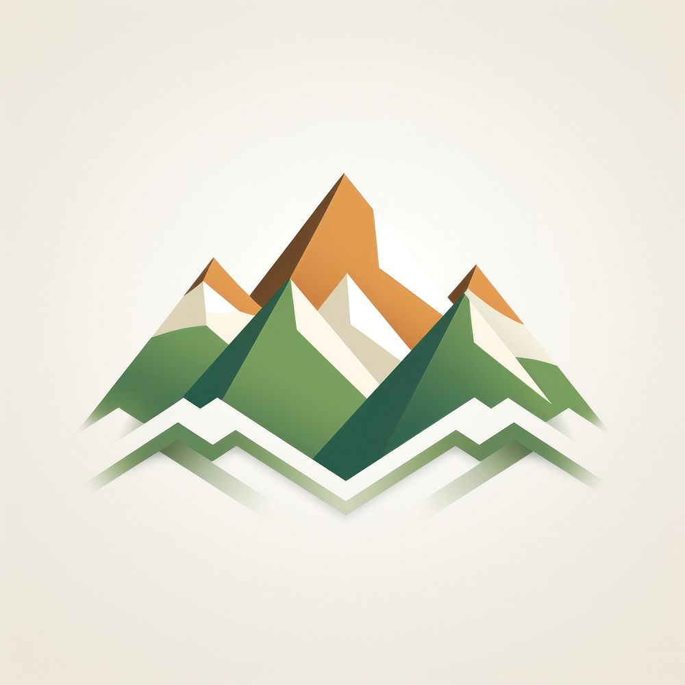 Geometric mountain peaks illustration | Free Photo Illustration - rawpixel