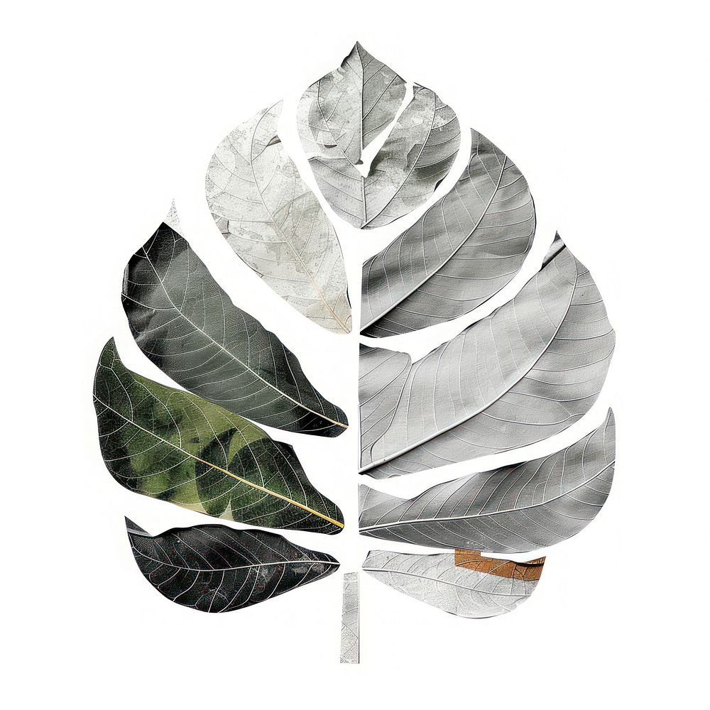 Monstera leaf shape collage cutouts | Free Photo Illustration - rawpixel