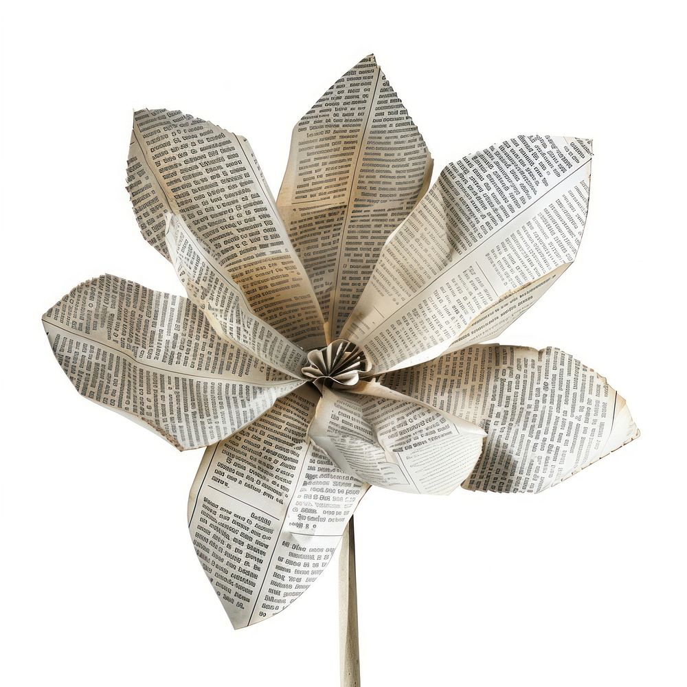 Newspaper flower craft art | Free Photo - rawpixel