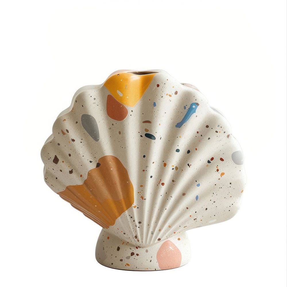 Abstract ceramic shell vase | Free Photo - rawpixel