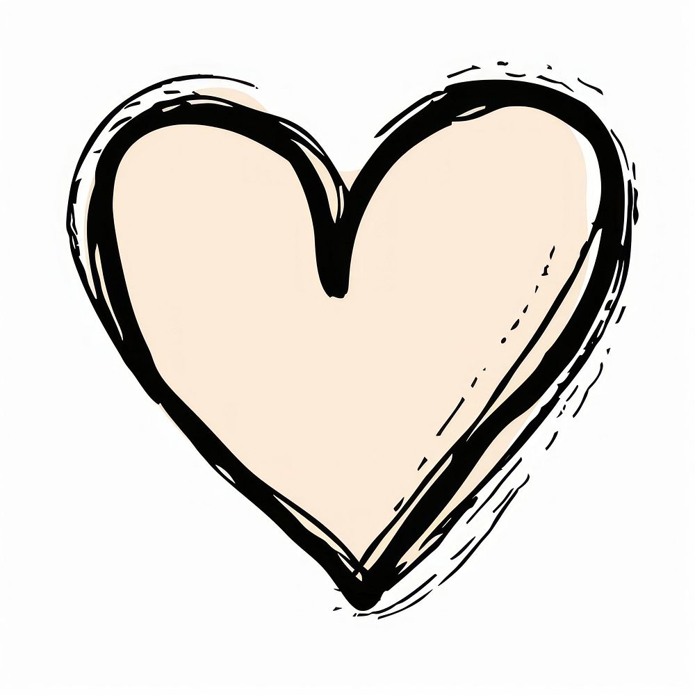 Hand-drawn heart sketch illustration | Free Photo Illustration - rawpixel