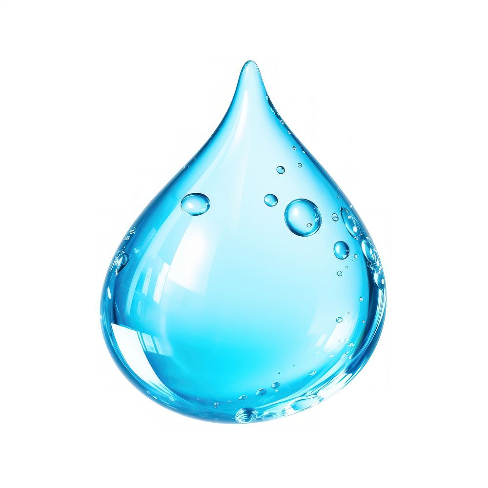 Clear blue water droplet illustration | Free Photo Illustration - rawpixel
