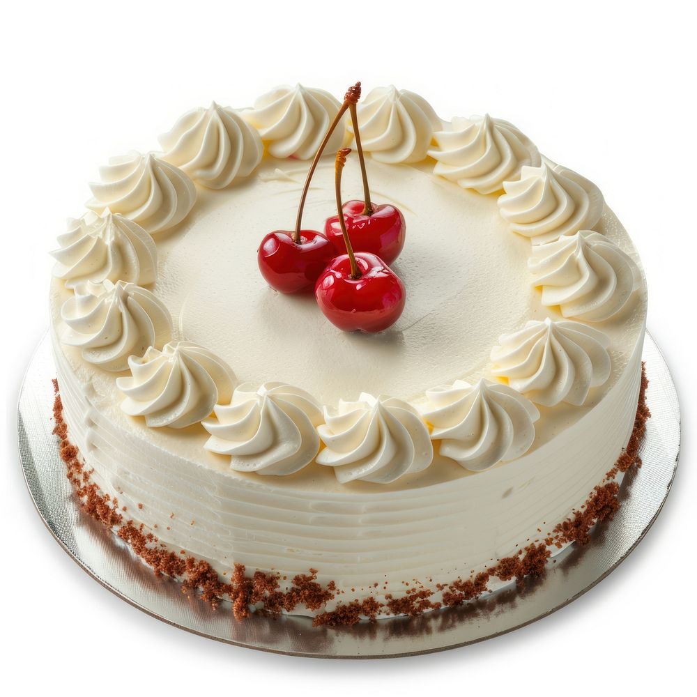 Delicious cherry-topped cream cake | Free Photo - rawpixel
