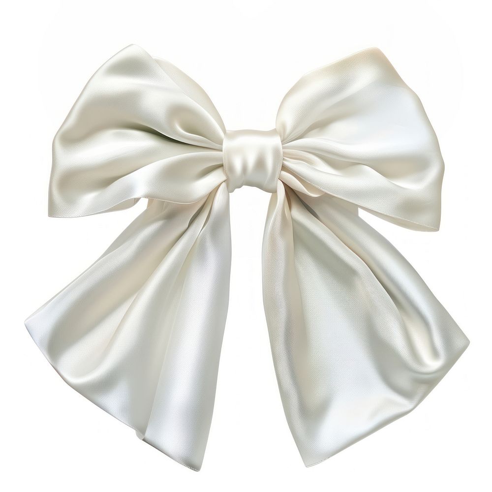 Elegant white satin ribbon bow | Free Photo - rawpixel