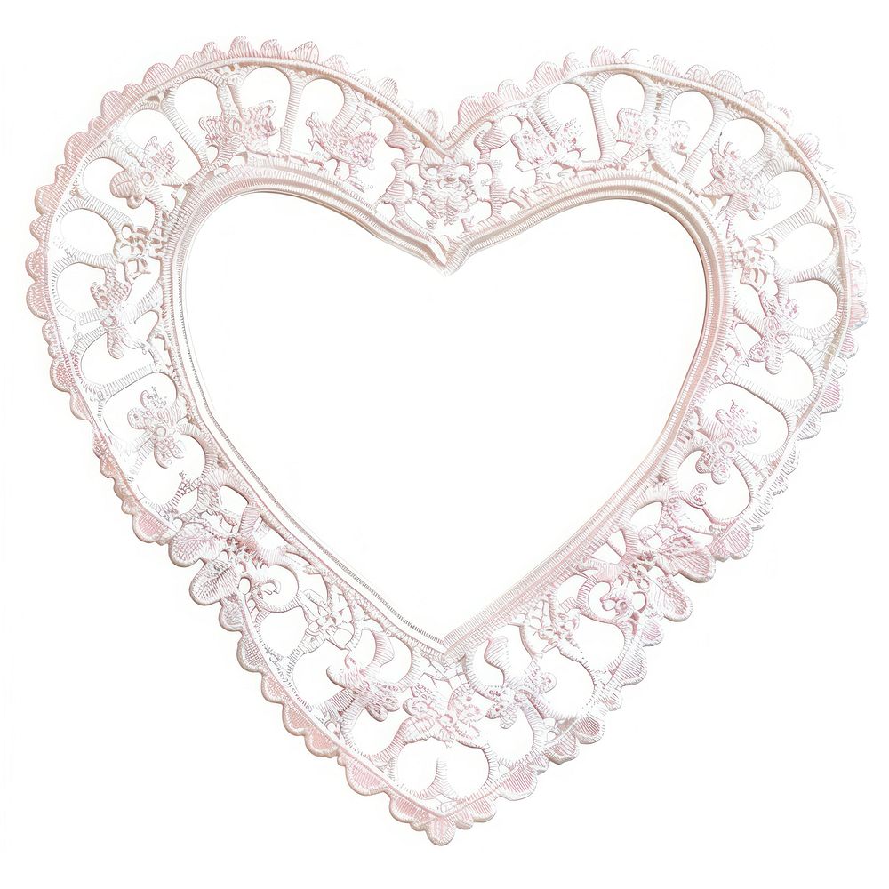 Intricate heart-shaped lace frame | Free Photo - rawpixel