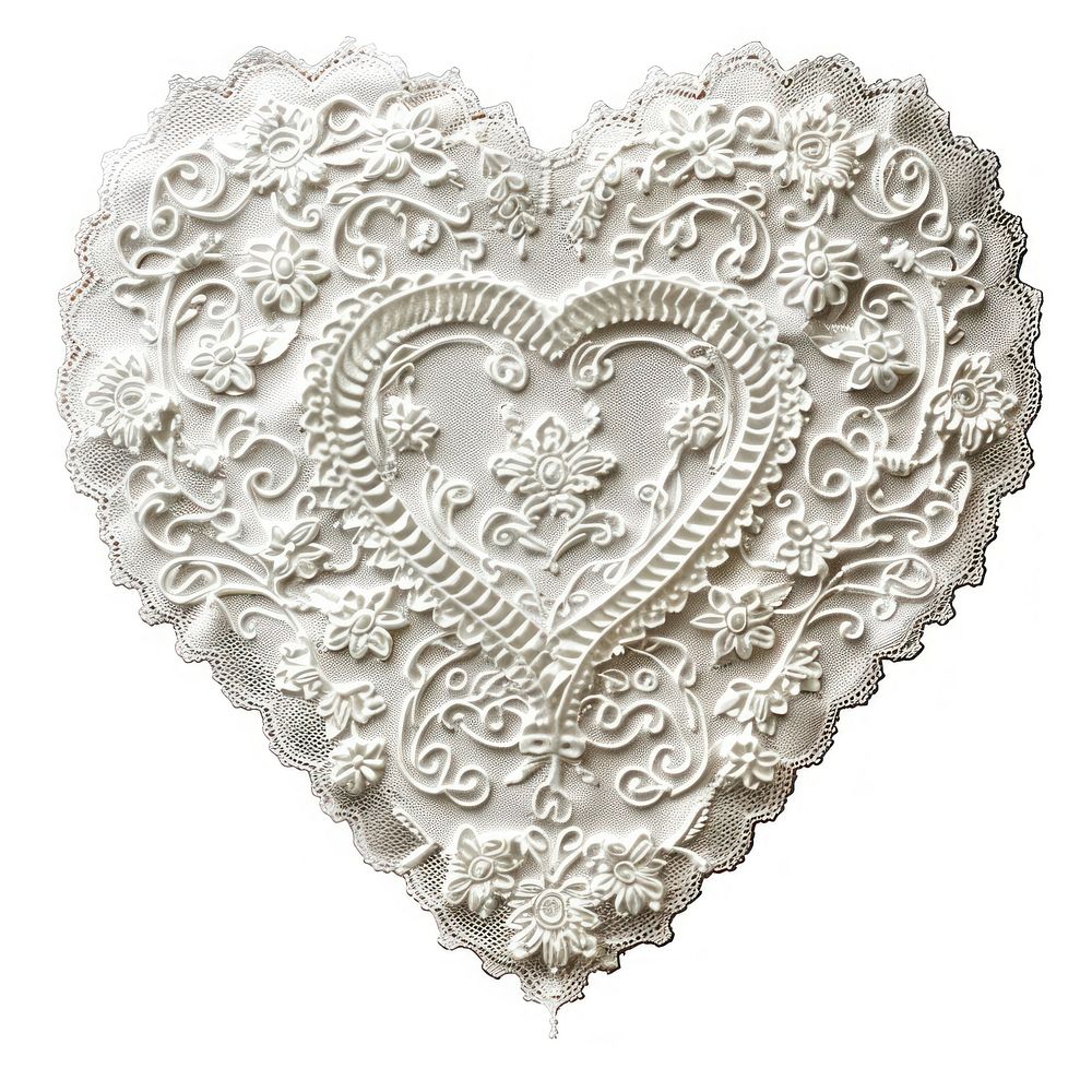 Intricate lace heart design | Free Photo - rawpixel