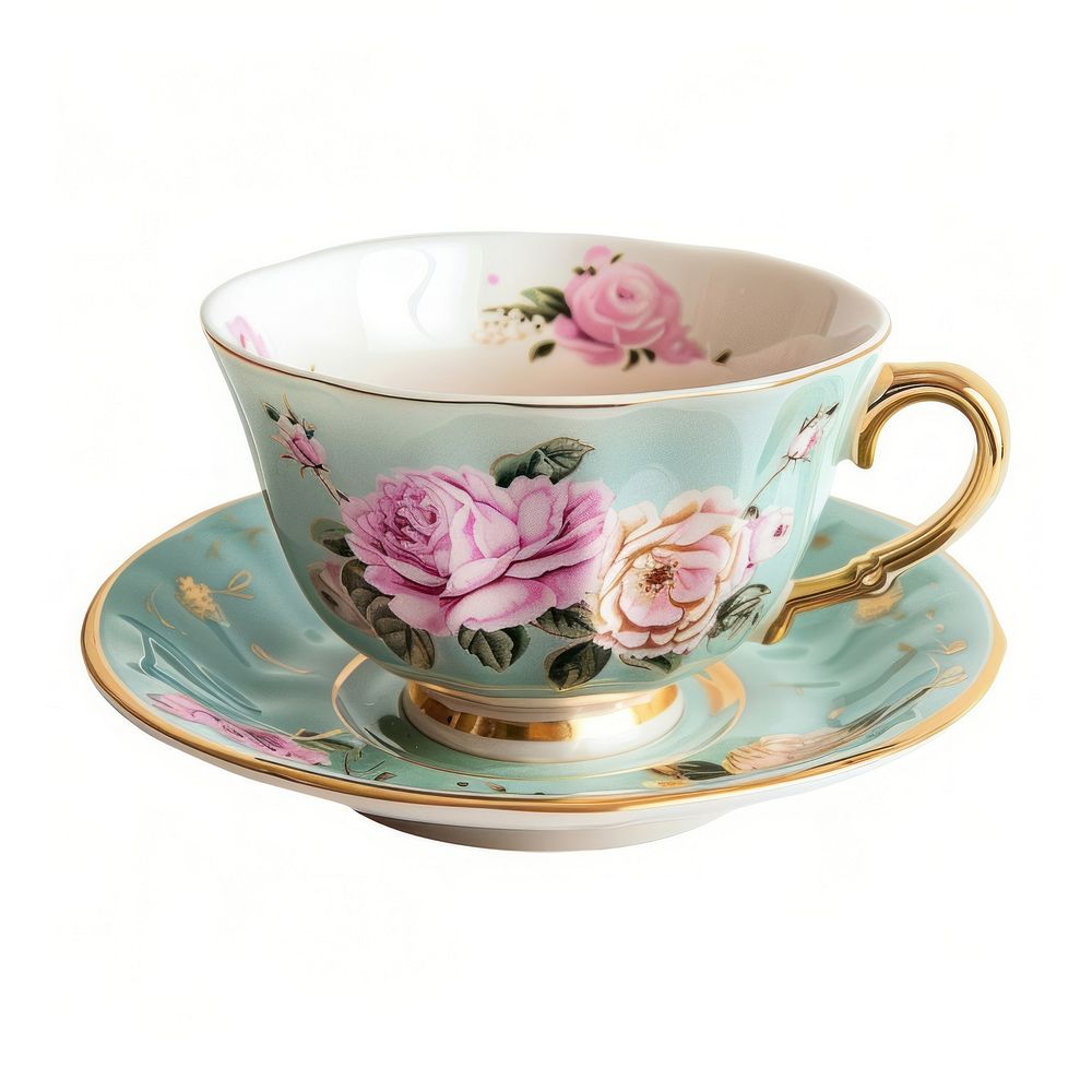 Elegant floral porcelain tea cup | Free Photo - rawpixel
