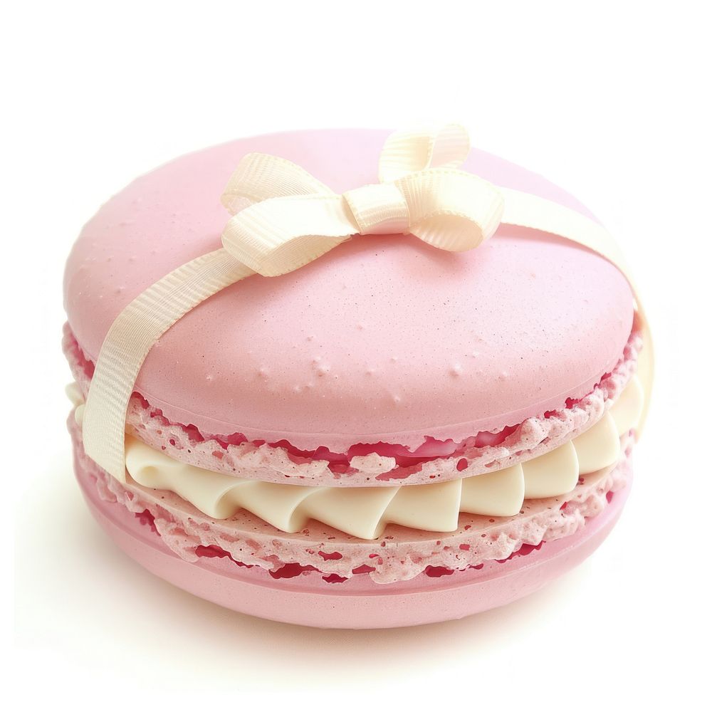 Pink macaron with ribbon | Free Photo - rawpixel