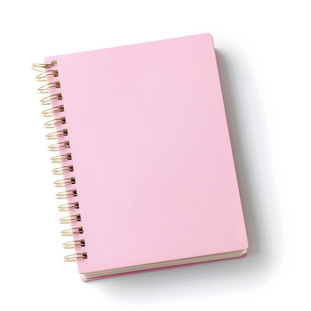 Pink spiral notebook isolated | Free Photo - rawpixel