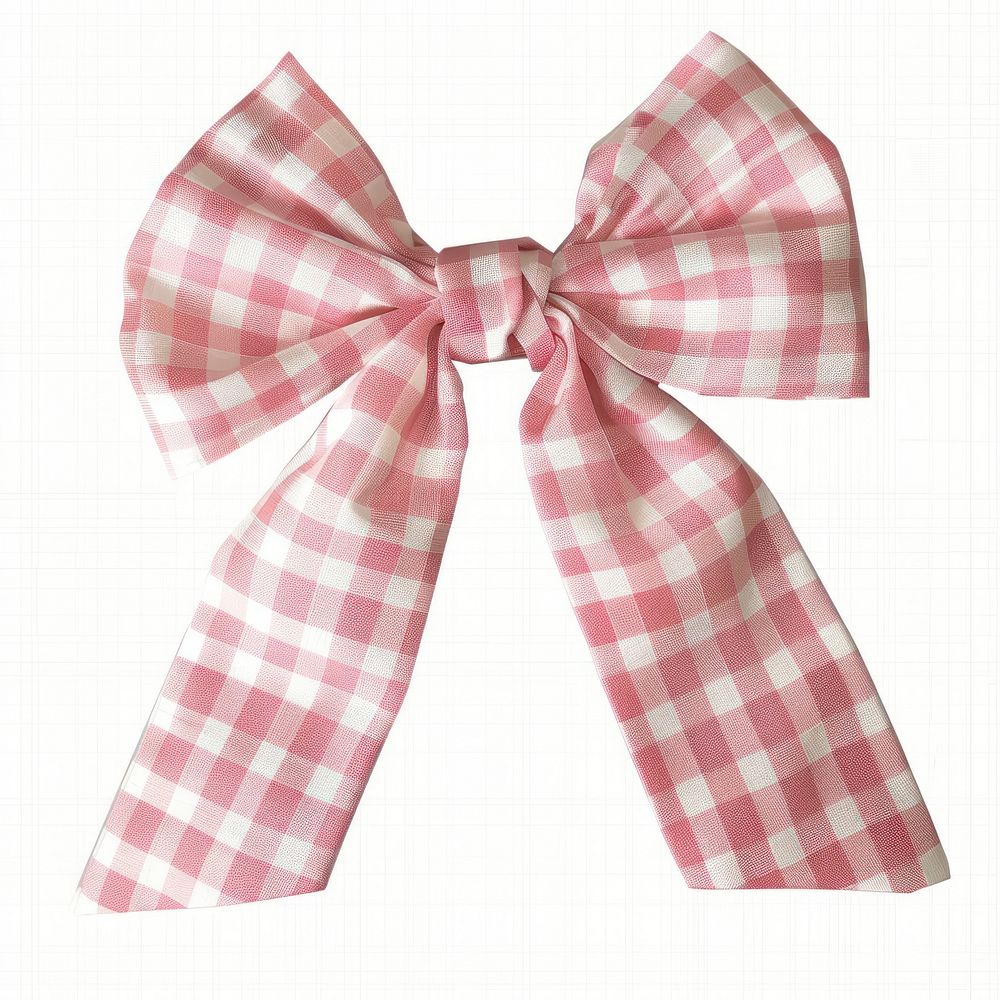 Pink checkered bow ribbon accessory | Free Photo - rawpixel