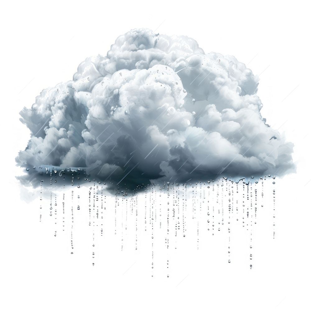 Digital cloud raining binary code | Free Photo - rawpixel