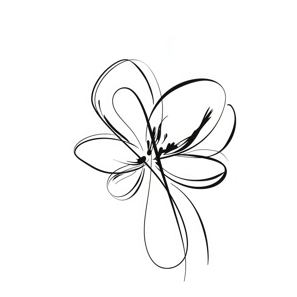 Flower scribble art illustrated chandelier. | Free Photo Illustration ...