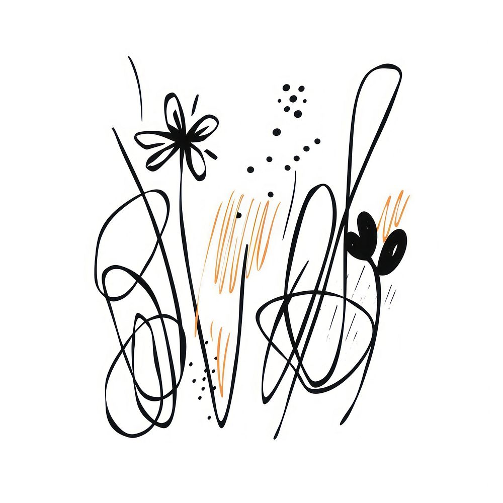 Spring scribble art handwriting graphics. | Free Photo Illustration ...