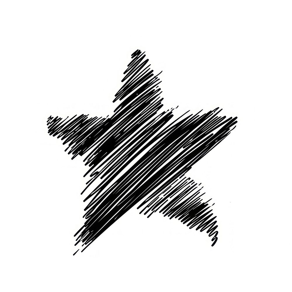 Star scribble art silhouette stencil. | Free Photo Illustration - rawpixel