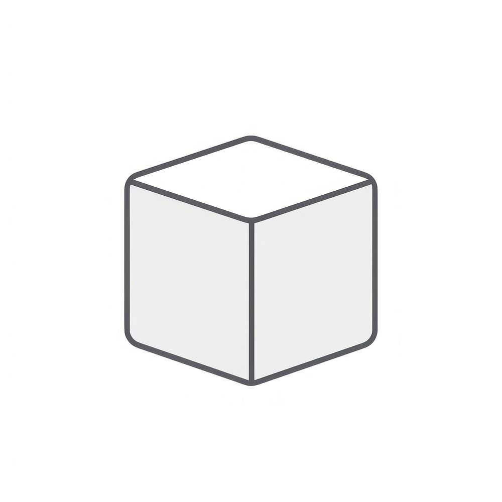 Minimalist 3D cube line drawing | Free Photo Illustration - rawpixel