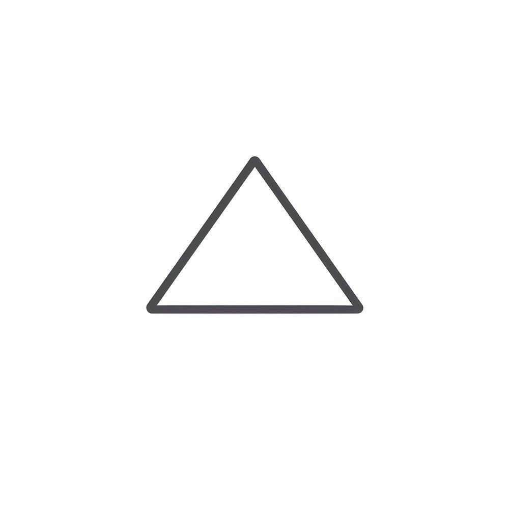 Minimalist black triangle outline illustration | Free Photo ...