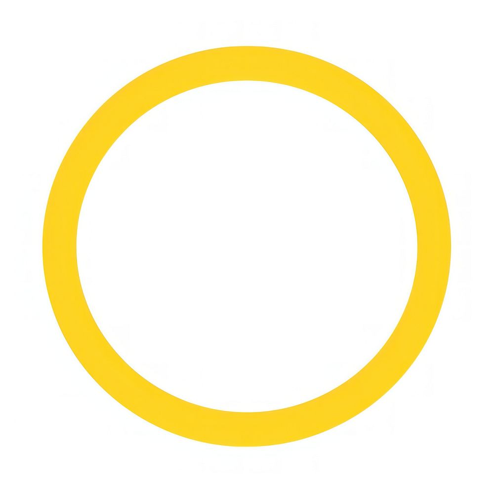 Simple yellow circle outline illustration | Free Photo Illustration ...