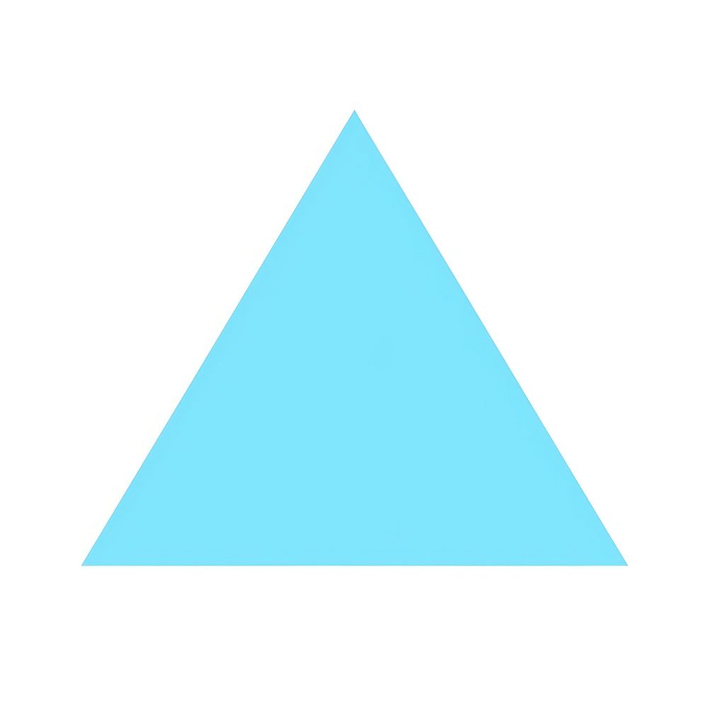 Simple blue triangle shape illustration | Free Photo Illustration ...