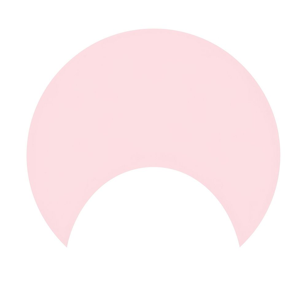 Minimalist pink crescent shape | Free Photo Illustration - rawpixel