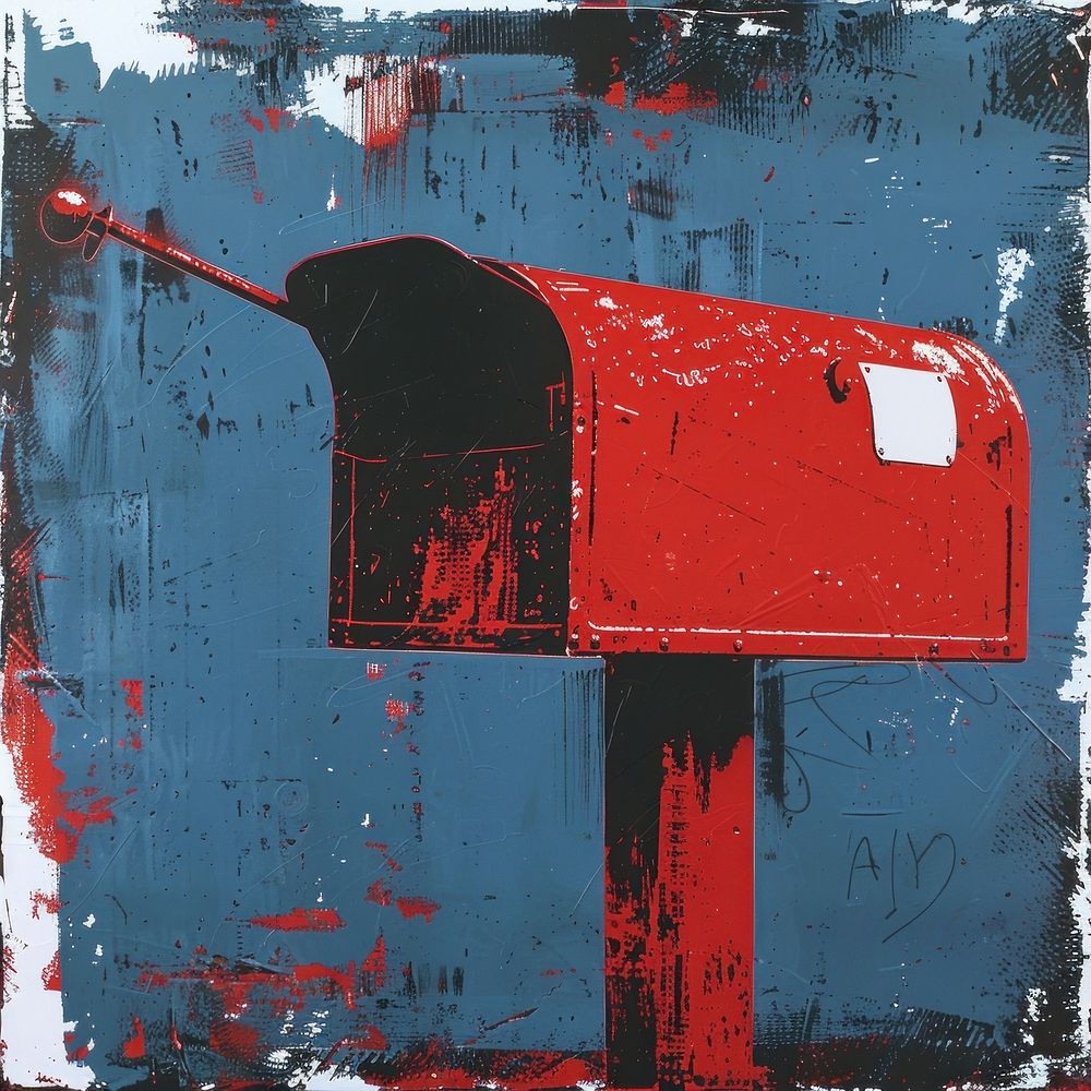 Vintage red mailbox illustration | Free Photo Illustration - rawpixel