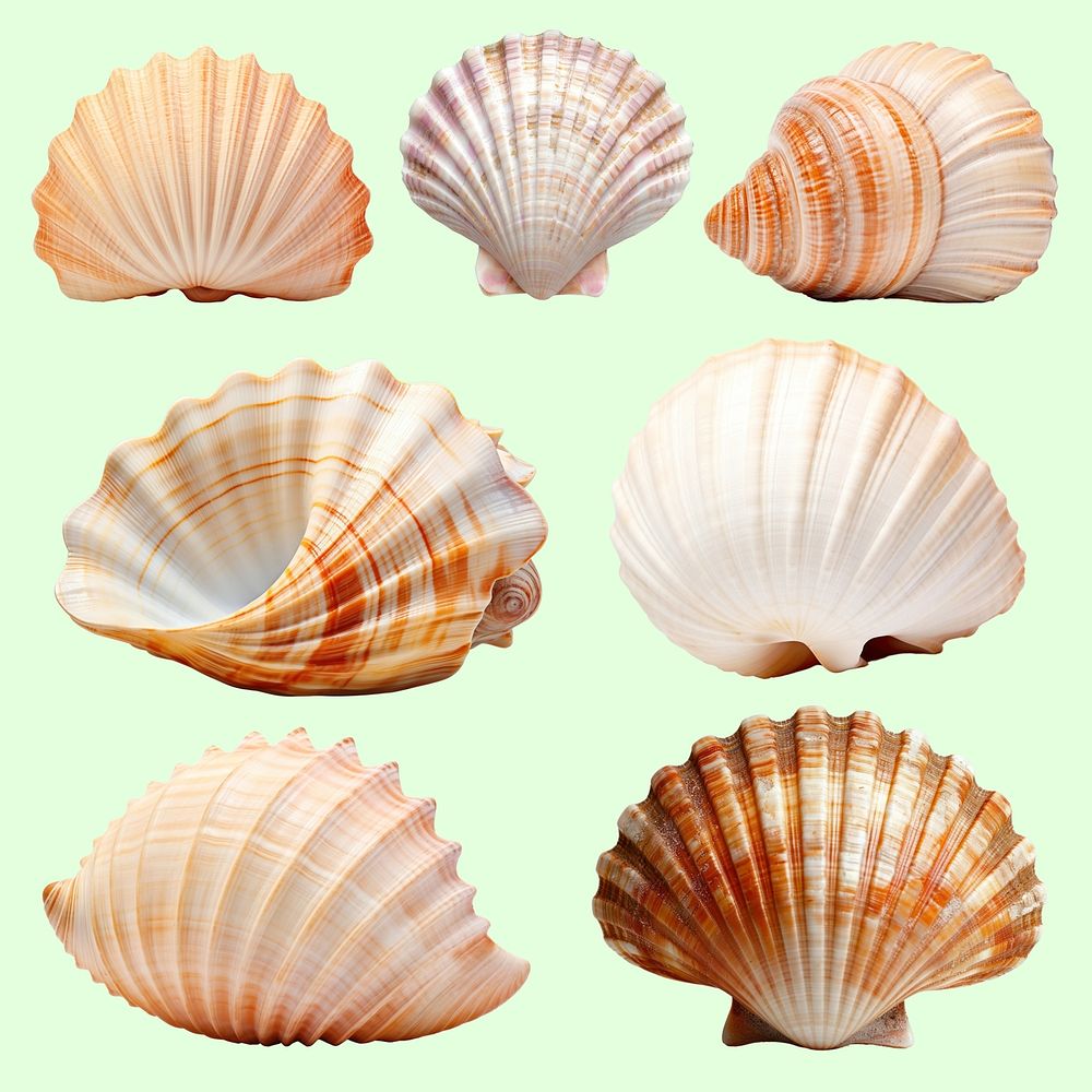 sea shell element set | Free Photo - rawpixel