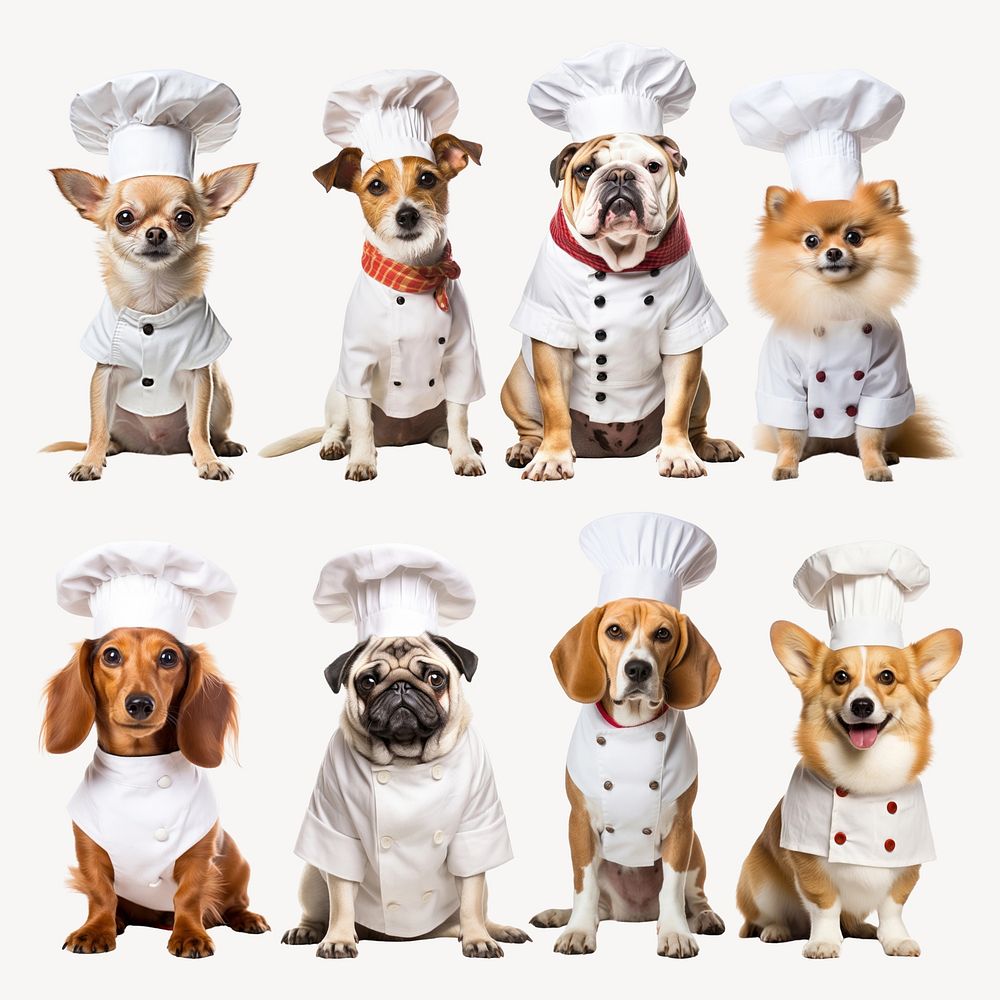 animal wear chef costume character | Free Photo - rawpixel