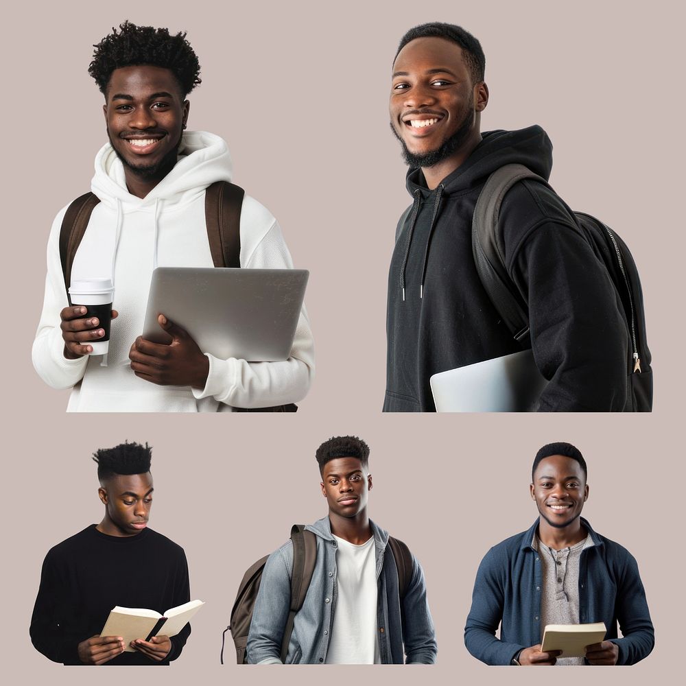 African American male student element | Free Photo - rawpixel