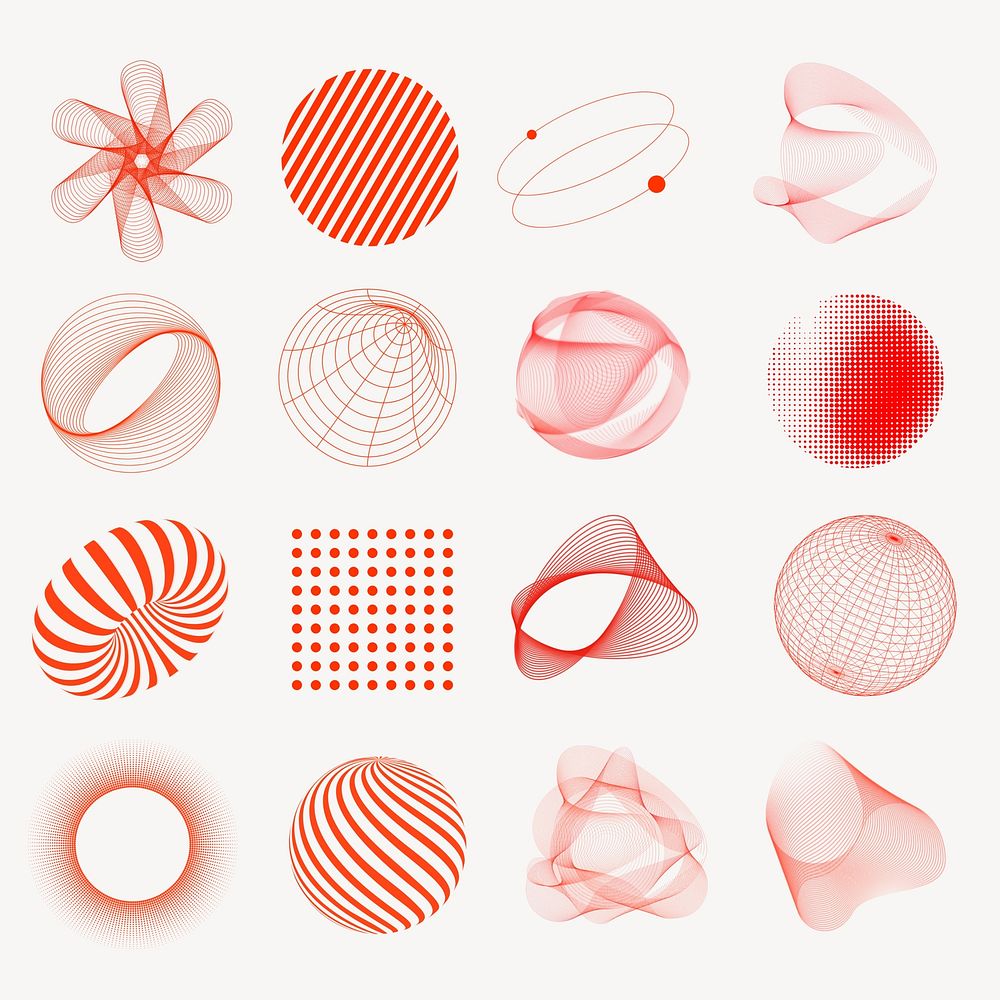 Geometric wavy line shape element | Free Photo - rawpixel