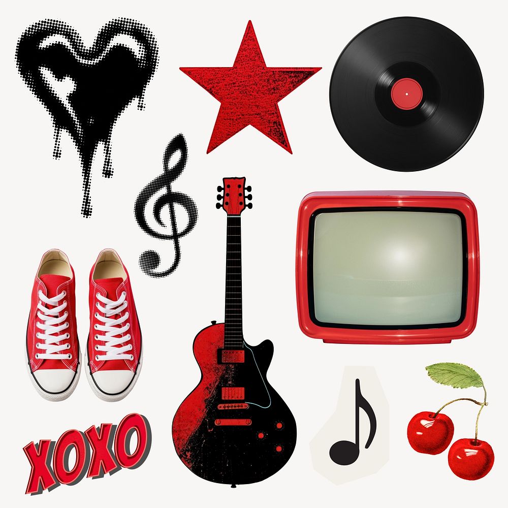 downtown girl stickers design element | Free Photo - rawpixel