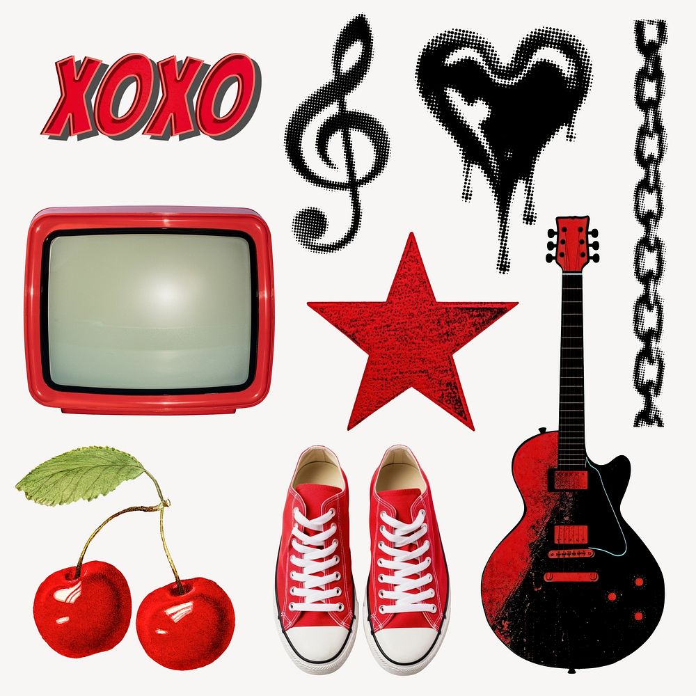 downtown girl stickers design element | Free Photo - rawpixel