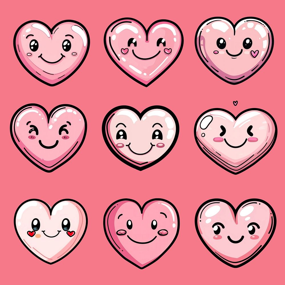 Cute Heart Emoji Design Element Free Photo Rawpixel