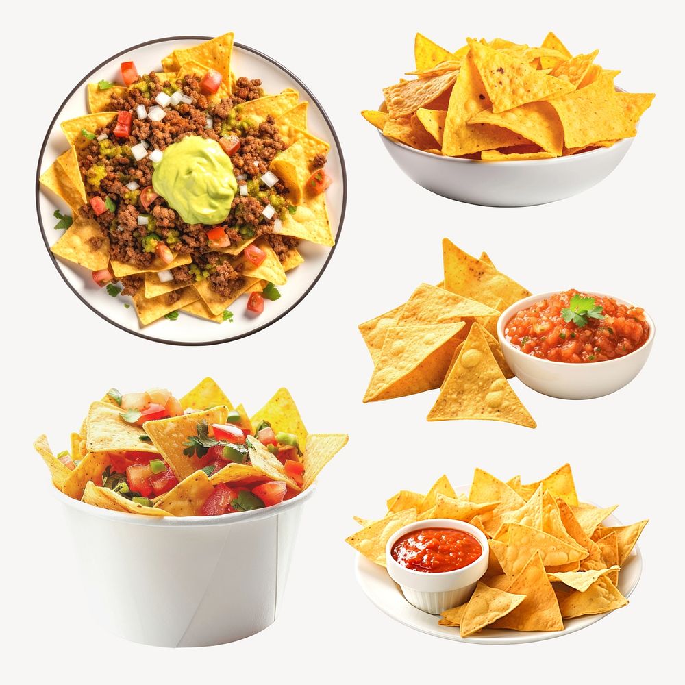 nachos design element set | Free Photo - rawpixel