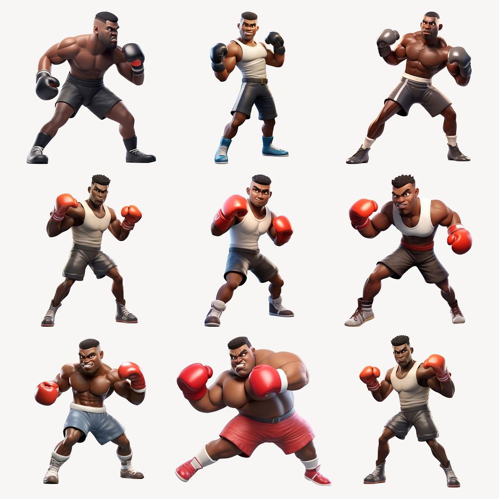3D boxing cartoon character design | Free Photo - rawpixel