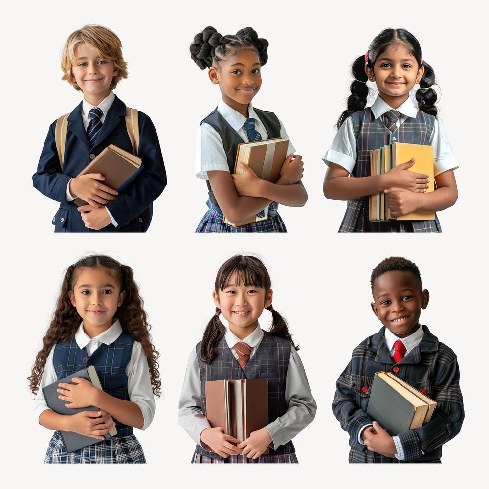 Diverse elementary school student element | Free Photo - rawpixel