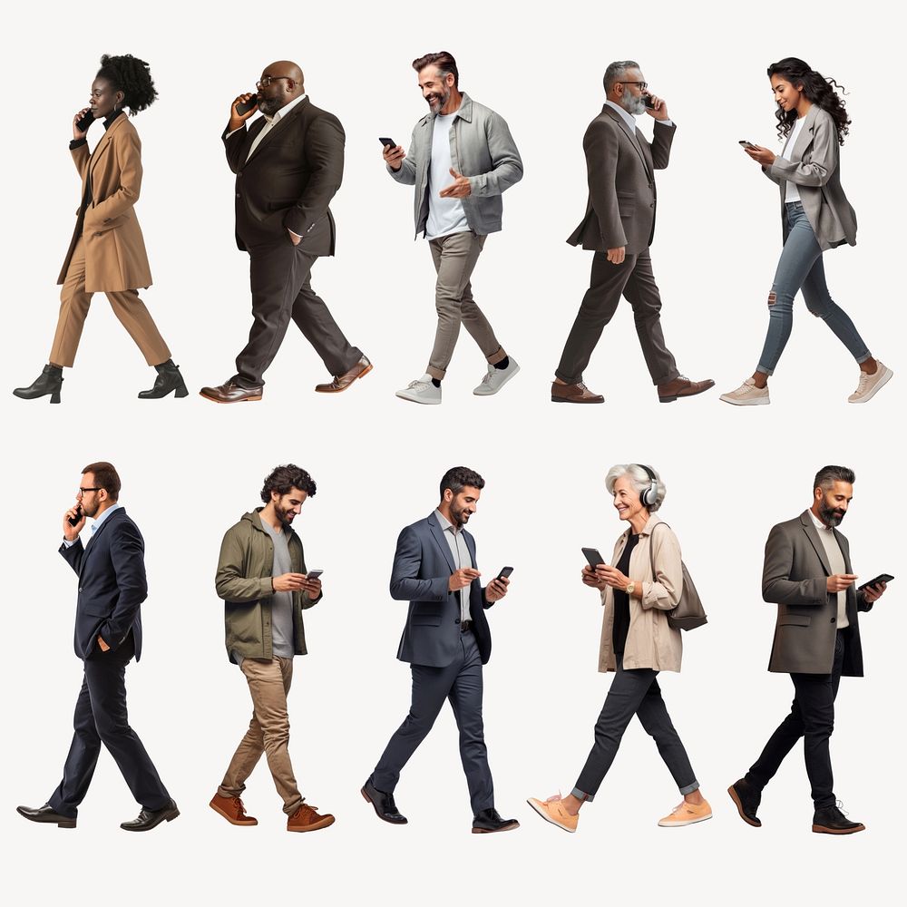 Diverse people using phones element | Free Photo - rawpixel