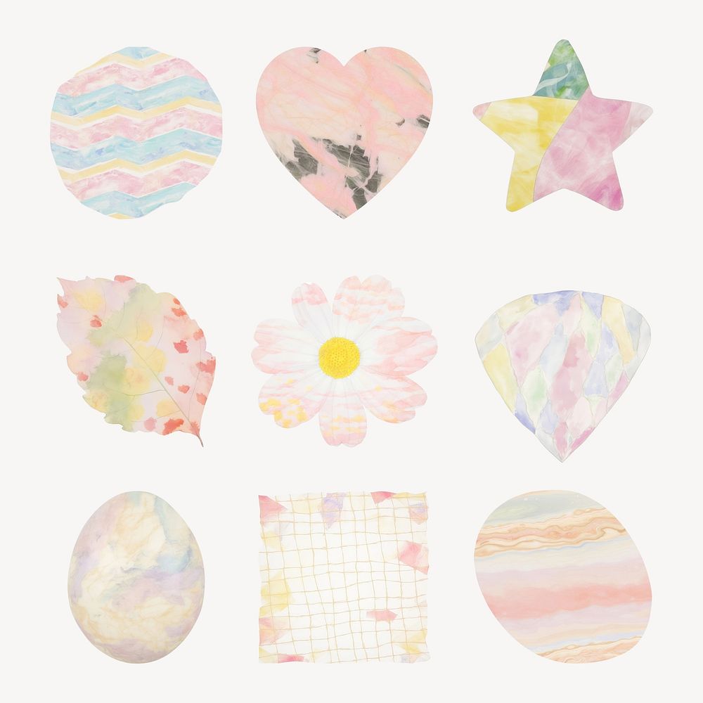 Pastel marble collage design element | Free Photo - rawpixel