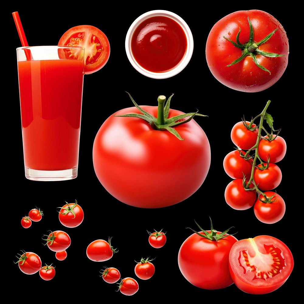 Tomato design element set | Free Photo - rawpixel