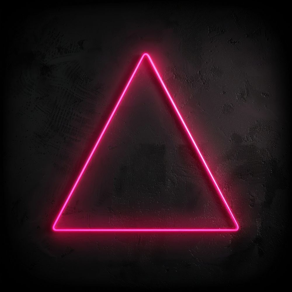 Pink triangle shape icon light | Free Photo - rawpixel