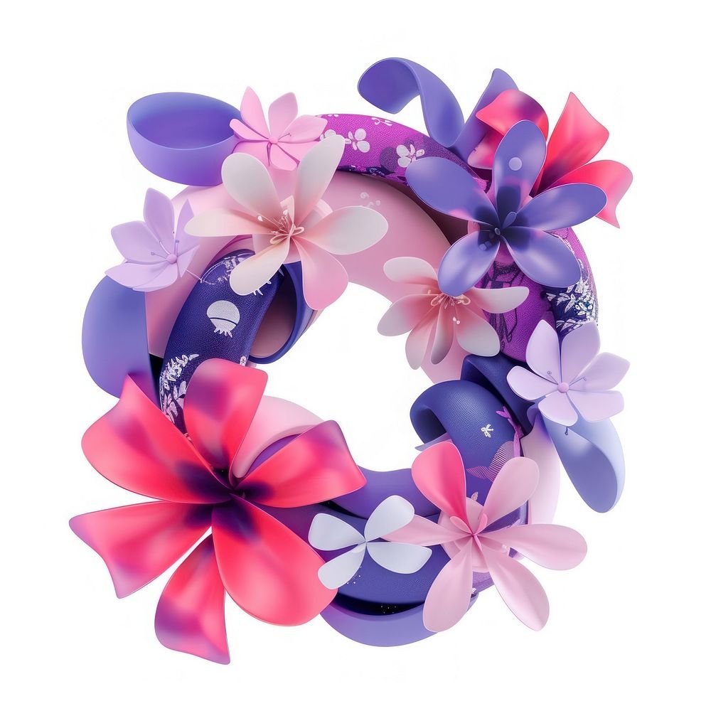 Colorful floral abstract wreath | Free Photo - rawpixel