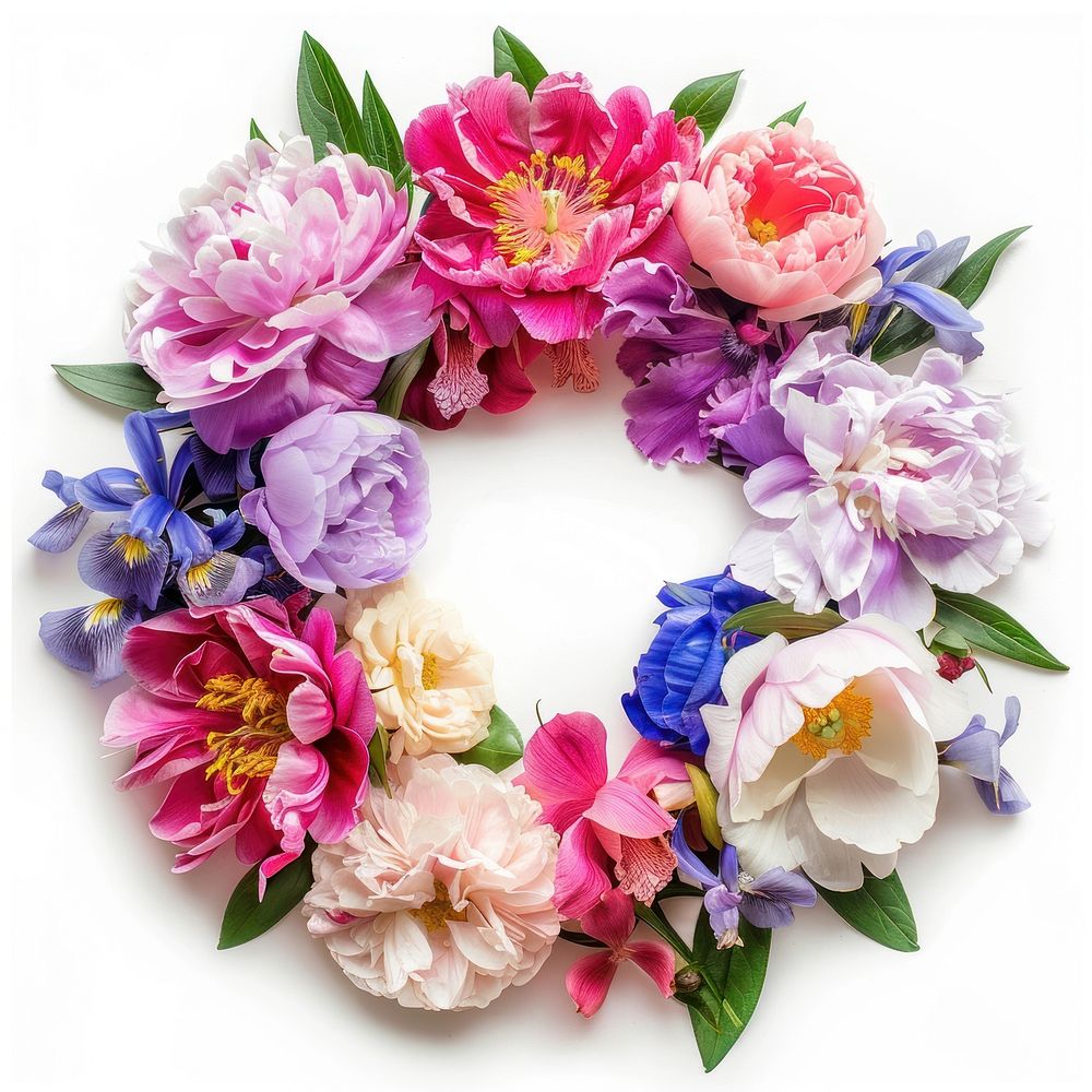 Colorful floral wreath arrangement | Free Photo - rawpixel
