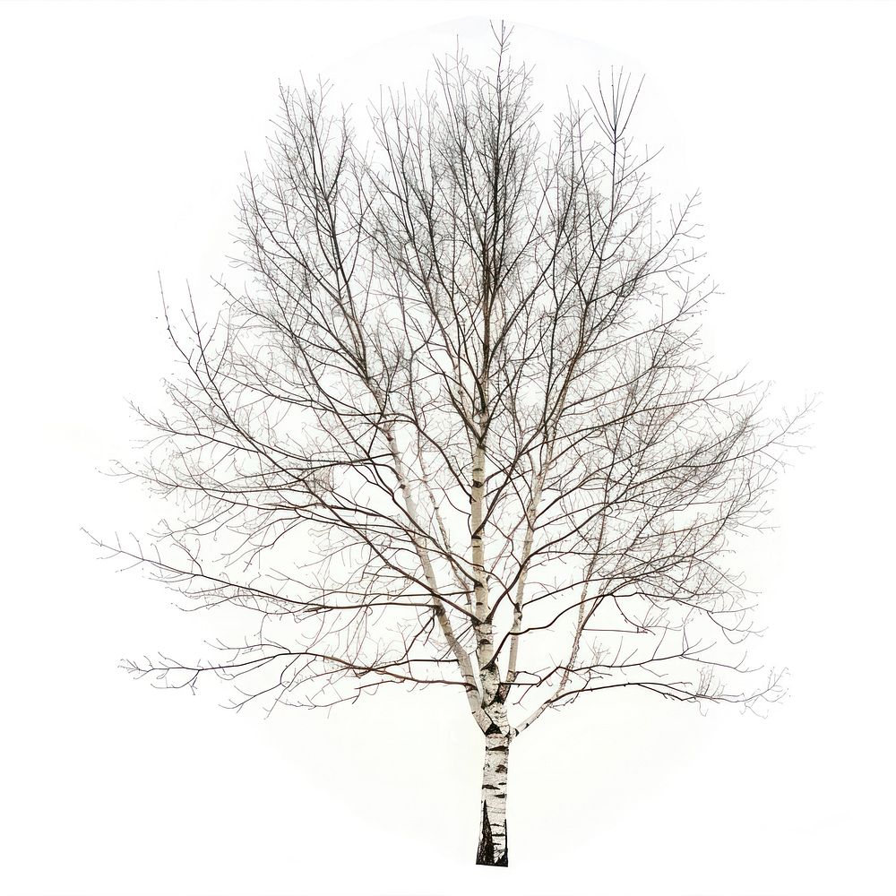 Solitary birch tree winter scene | Free Photo - rawpixel